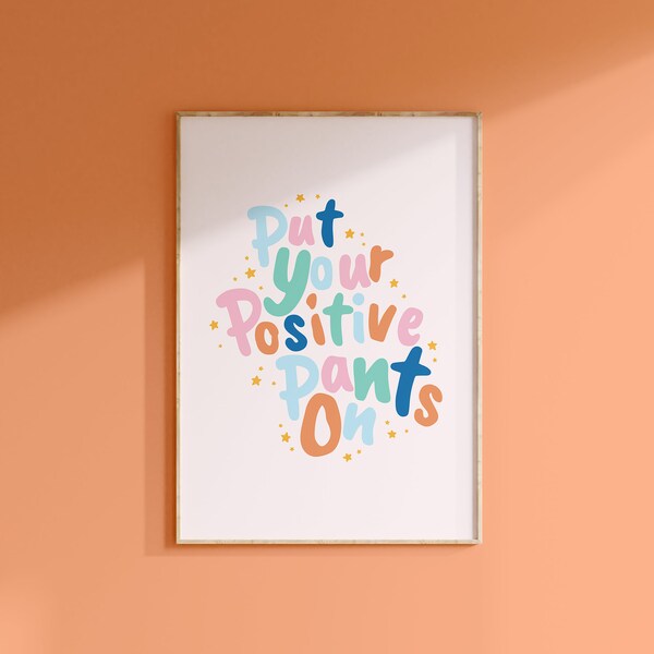 Positive Wall Art - Etsy