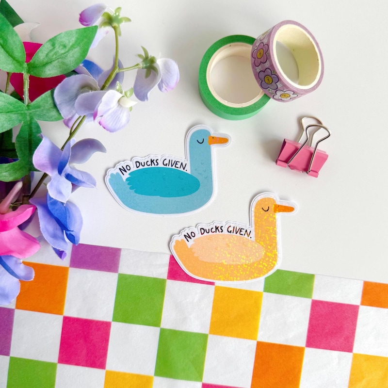 Funny Iridescent Decals - Etsy UK