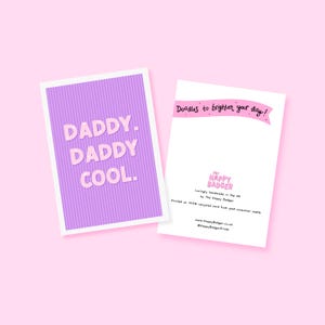 Cute Father's Day Card, Daddy Cool Birthday Card, Best Dad Ever, Funny ...