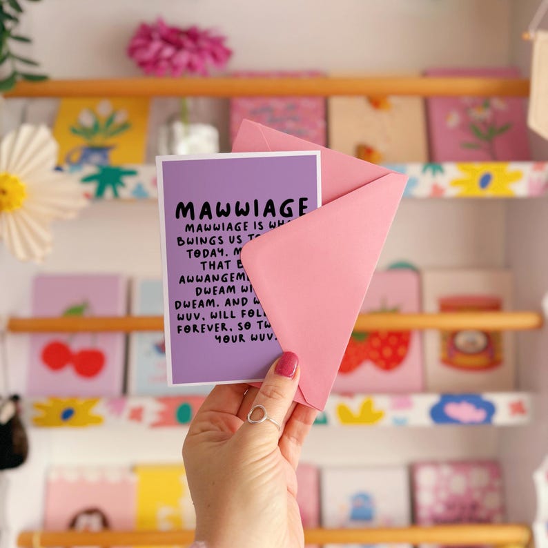 Princess Bride Mawwiage Wedding Card | Funny Engagement Congratulations ...