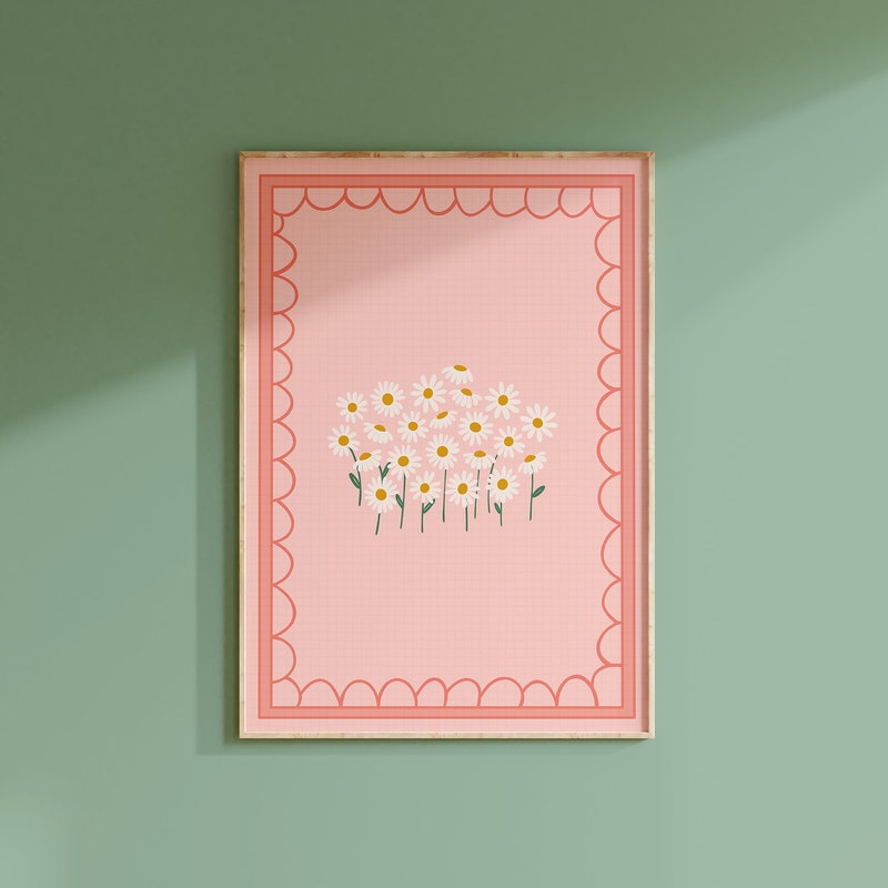 Daisy Print - Etsy