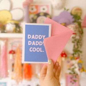 Cute Father's Day Card, Daddy Cool Birthday Card, Best Dad Ever, Funny ...