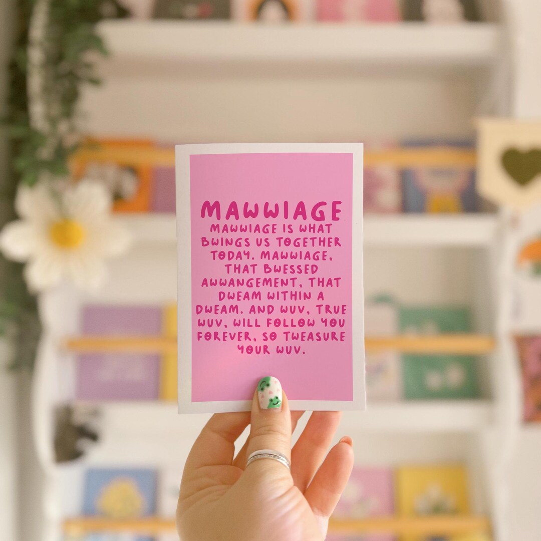 Mawwiage Card // Princess Bride Movie Card Funny Engagement Wedding ...