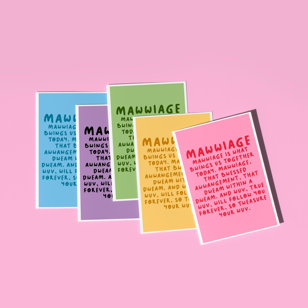 Princess Bride Mawwiage Wedding Card | Funny Engagement Congratulations ...
