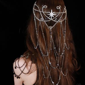 Elven Circlet ASTRAEA Customizable - Silver Wire & Stars Fantasy Tiara ...