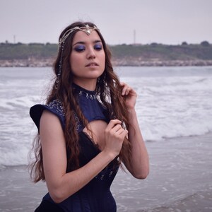 Elven Circlet ASTRAEA Customizable - Silver Wire & Stars Fantasy Tiara ...