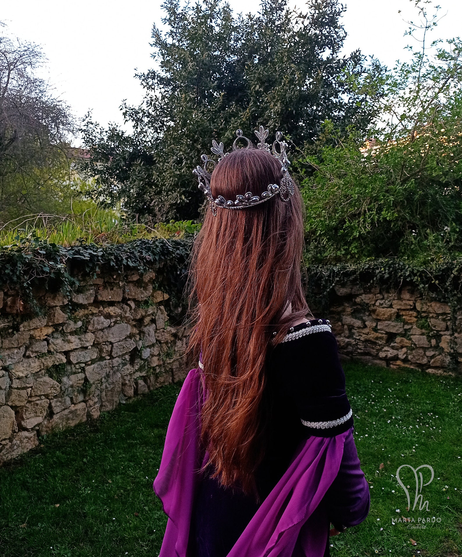 Bridal Crown LINA Customizable Medieval Inspired Headpiece - Etsy