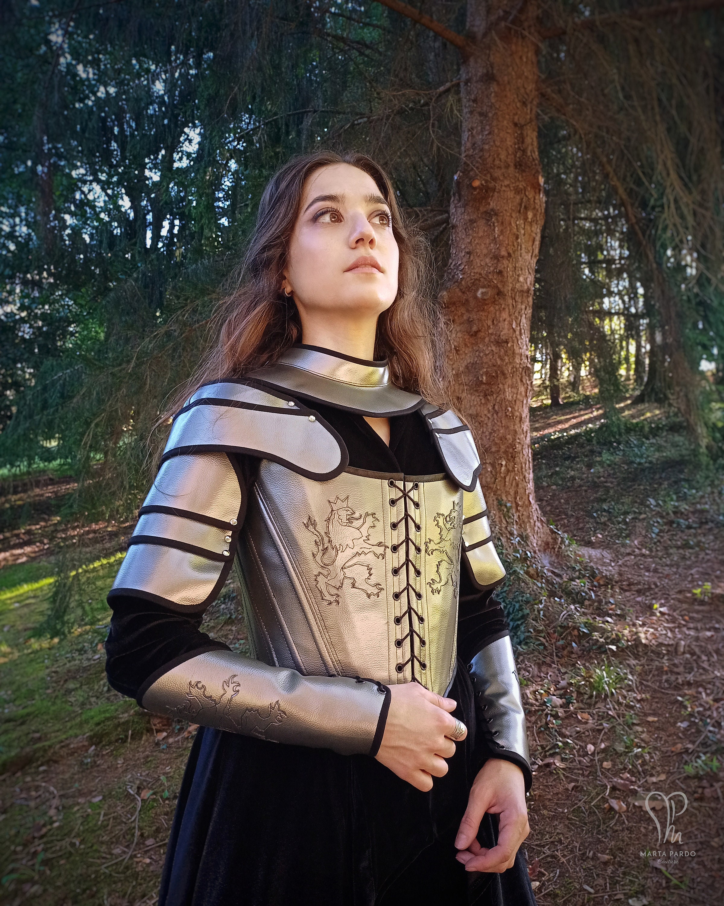 Corset Stays ELOISE Customizable Silver Pleather Medieval - Etsy