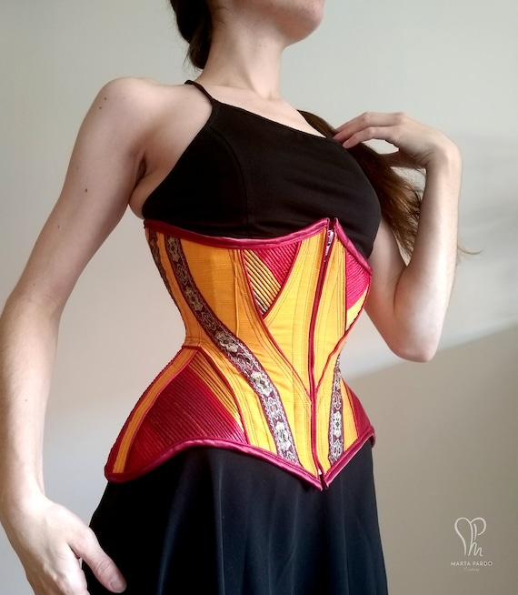 Yellow Underbust Corset