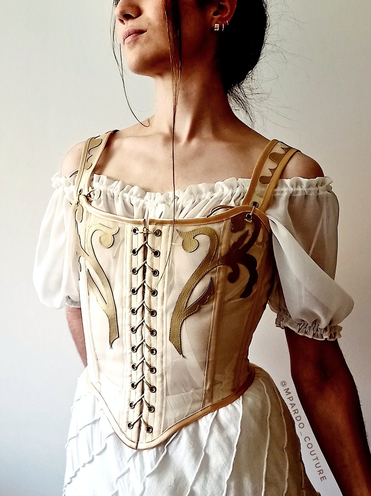 Corset MARGUERITE customizable mesh corset stays multiple | Etsy