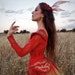 Sample Corset Costume FIRE FAIRY - Red & Gold, Including Bodysuit With ...