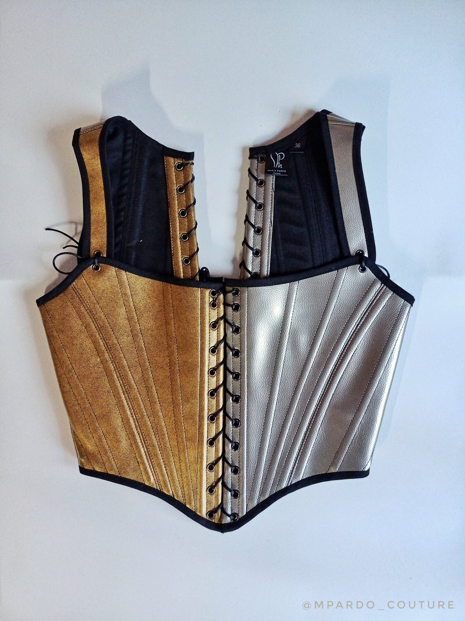 Corset Stays ELOISE Customizable Silver Pleather Medieval | Etsy