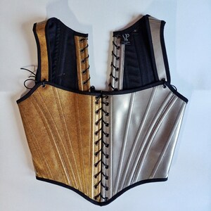 Corset Stays ELOISE Customizable- Silver Pleather- Medieval Woman ...