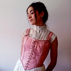 Corset MARGUERITE Customizable- Mesh Corset Stays, Multiple Colours ...