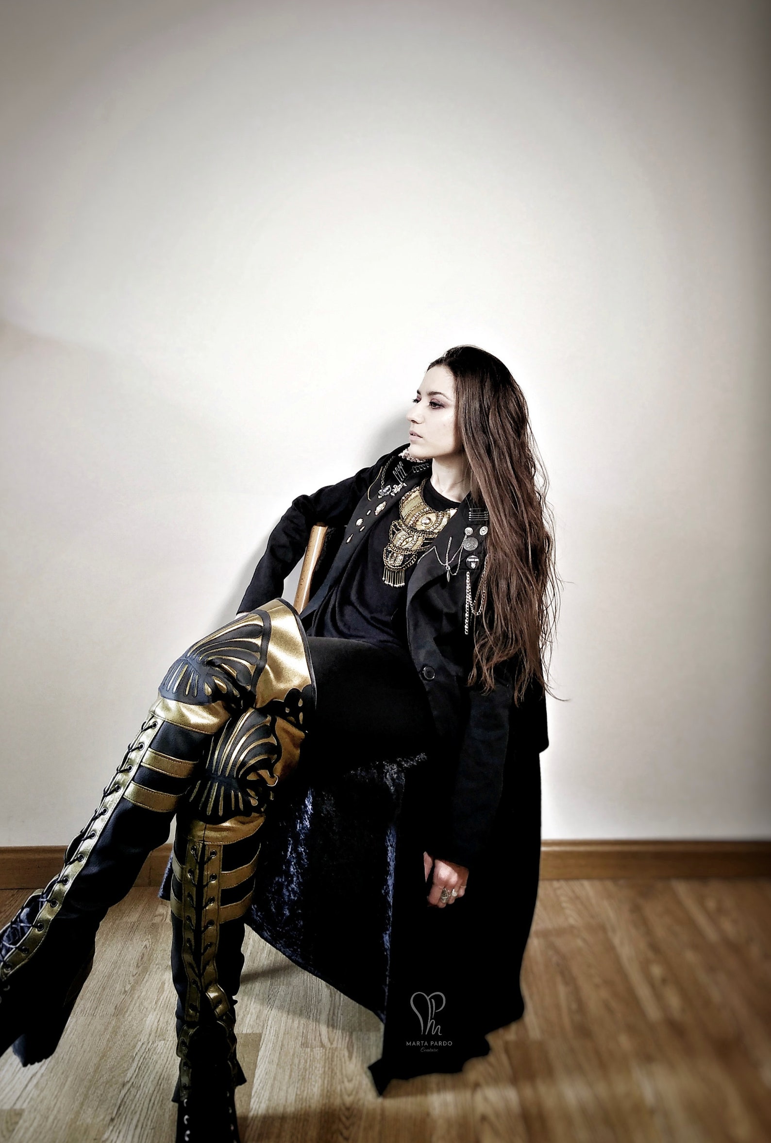 Spats Black Gold Pleather Thigh High Spats Ancient Egypt - Etsy