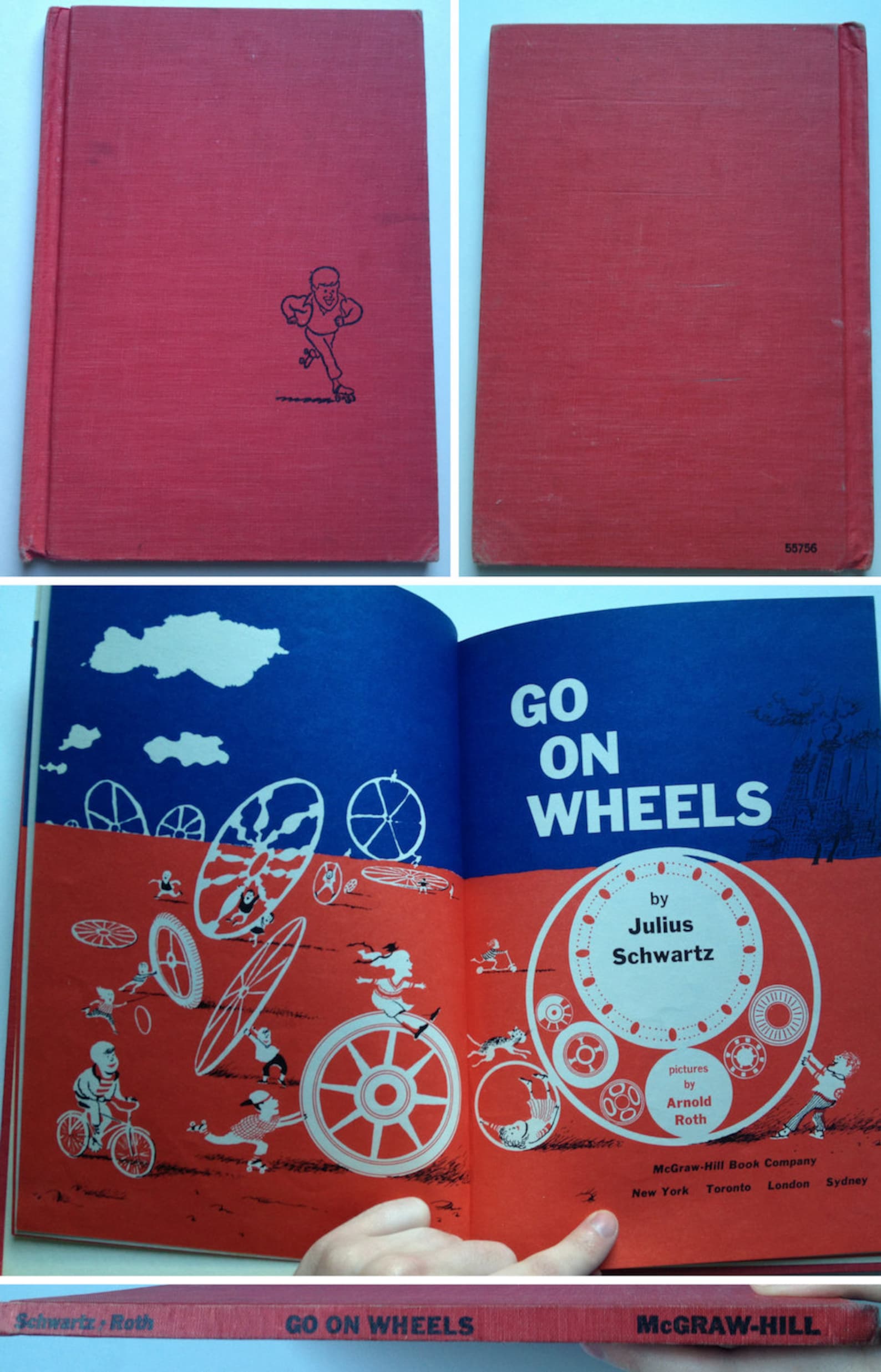 Go on Wheels by Julius Schwartz Illustrated by Arnold Roth - Etsy