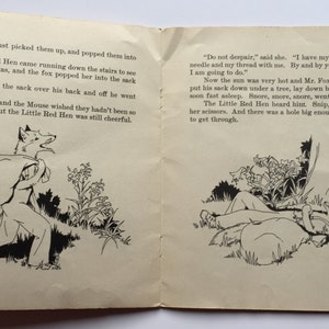 The Cock the Mouse and the Little Red Hen Vintage Picture - Etsy