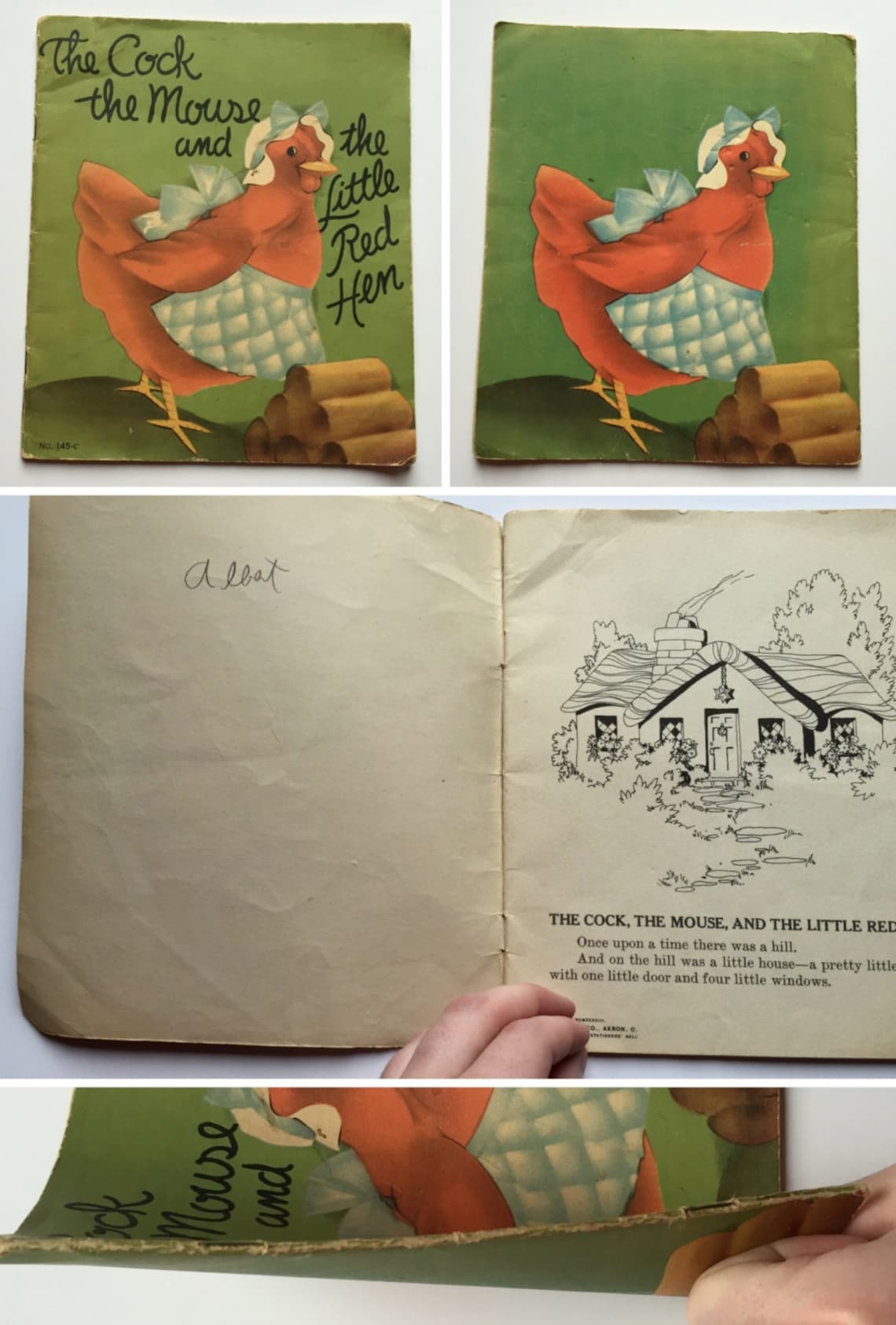 The Cock the Mouse and the Little Red Hen Vintage Picture - Etsy