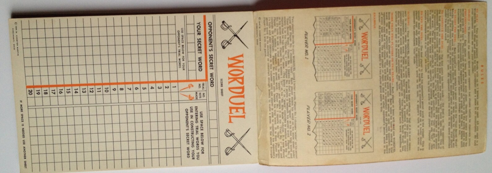 Wordduel - Vintage Word Game / Activity Book - Etsy