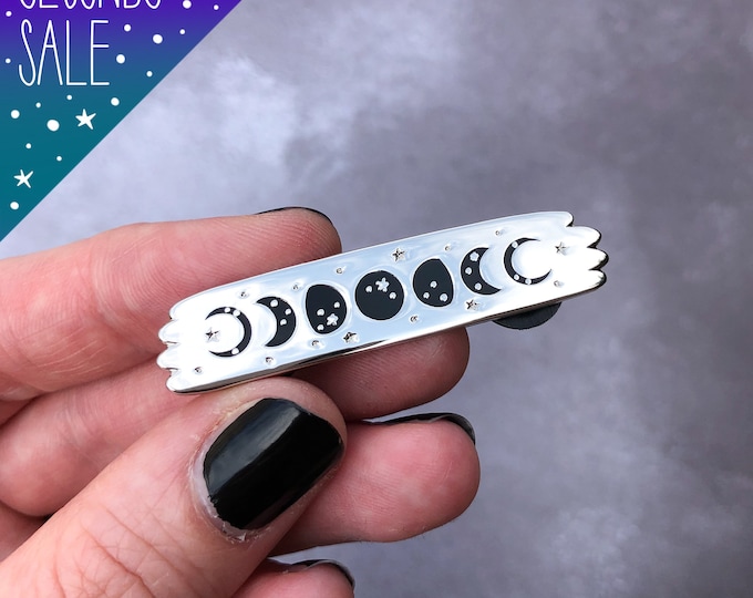 SECONDS SALE Moon Phases Enamel Pin Moons Pin Badge Witchy - Etsy