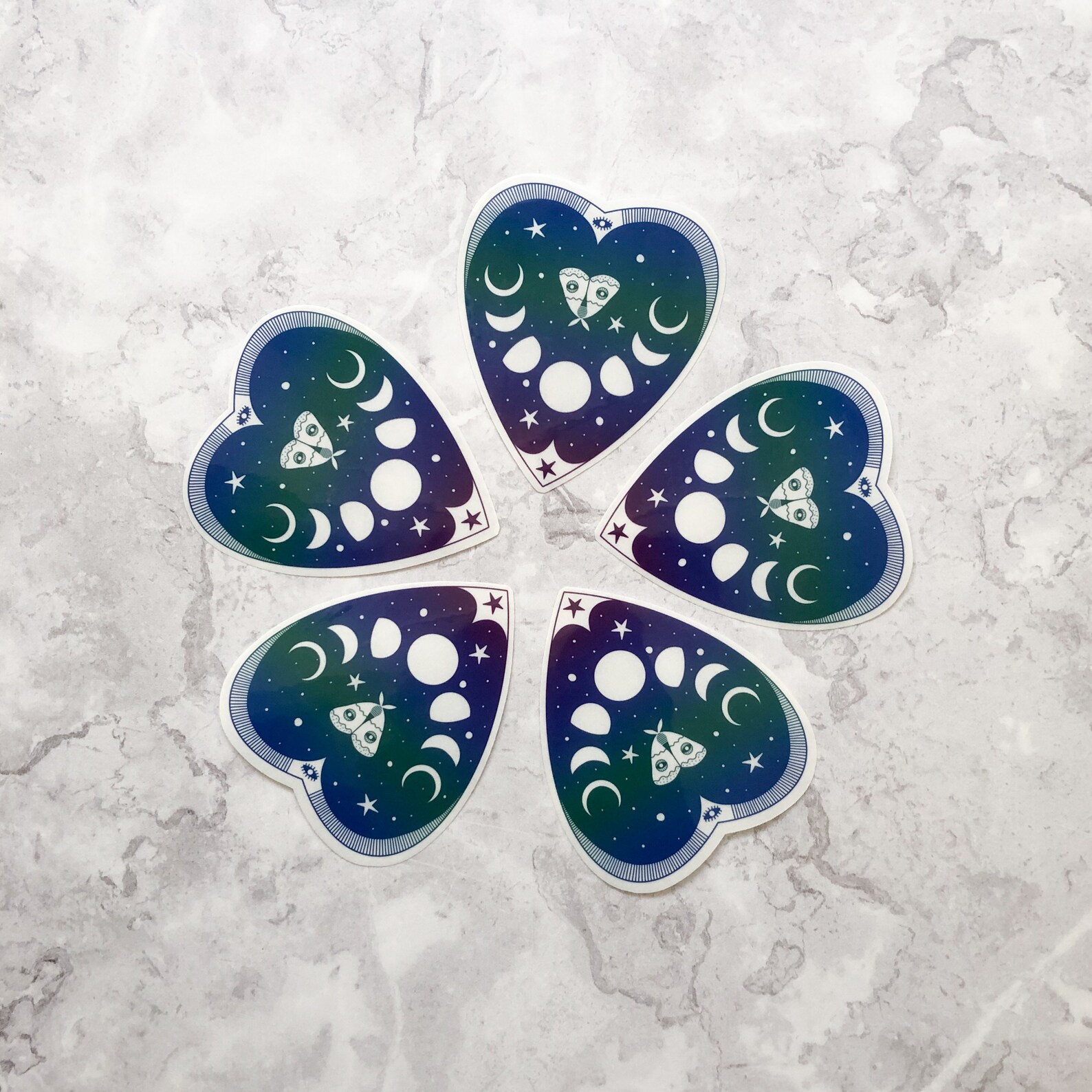 Ouija Planchette vinyl sticker Celestial vinyl sticker | Etsy