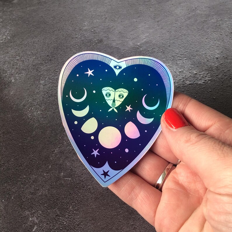 Ouija Planchette Vinyl Sticker Celestial Vinyl Sticker - Etsy