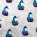Cosmic Fox Vinyl Sticker Space Fox Clear Sticker Ombre - Etsy
