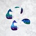 Cosmic Fox Vinyl Sticker Space Fox Clear Sticker Ombre - Etsy