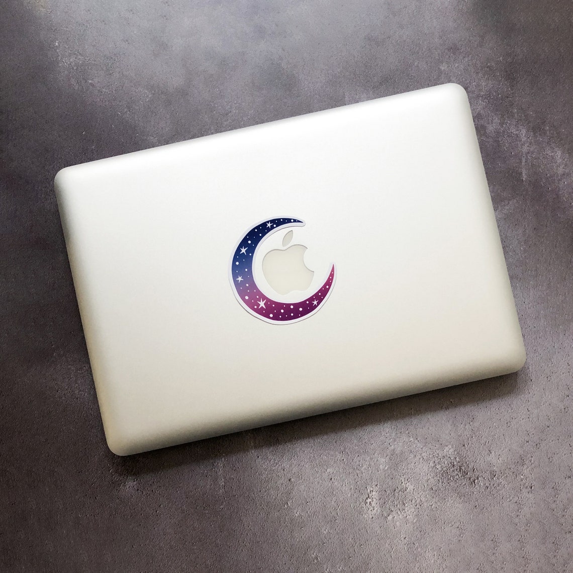 Celestial Moon Vinyl Sticker Crescent Moon Sticker Clear - Etsy
