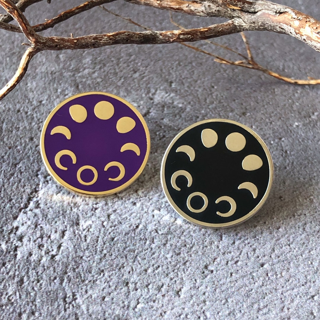 Mini Moon Phases Enamel Pin, Celestial Pin Badge, Tiny Moon Pin, Pin ...