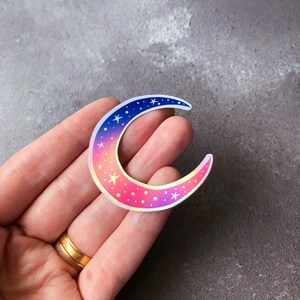 Set of 5 Holographic Laptop Stickers, Small Holographic Vinyl Stickers ...