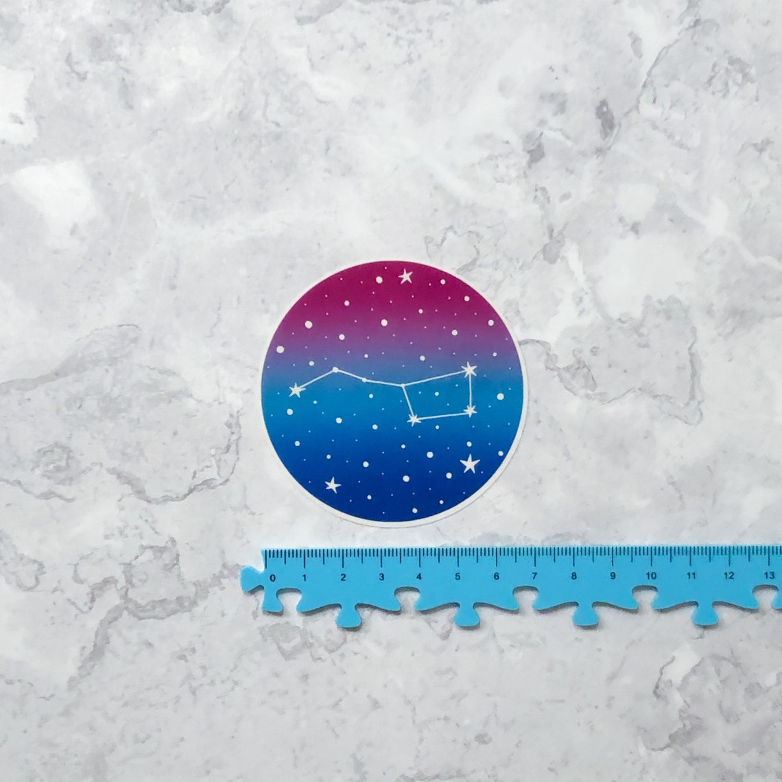 Big Dipper Vinyl Sticker Clear Ursa Major Sticker Glossy | Etsy