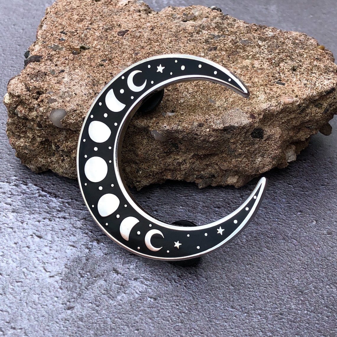 Celestial Moon Enamel Pin Moon Phase Crescent Pin Badge - Etsy