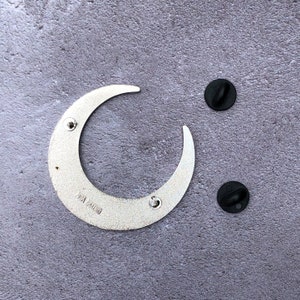 Celestial Moon Enamel Pin, Moon Phase Crescent Pin Badge, Witchy Moon ...