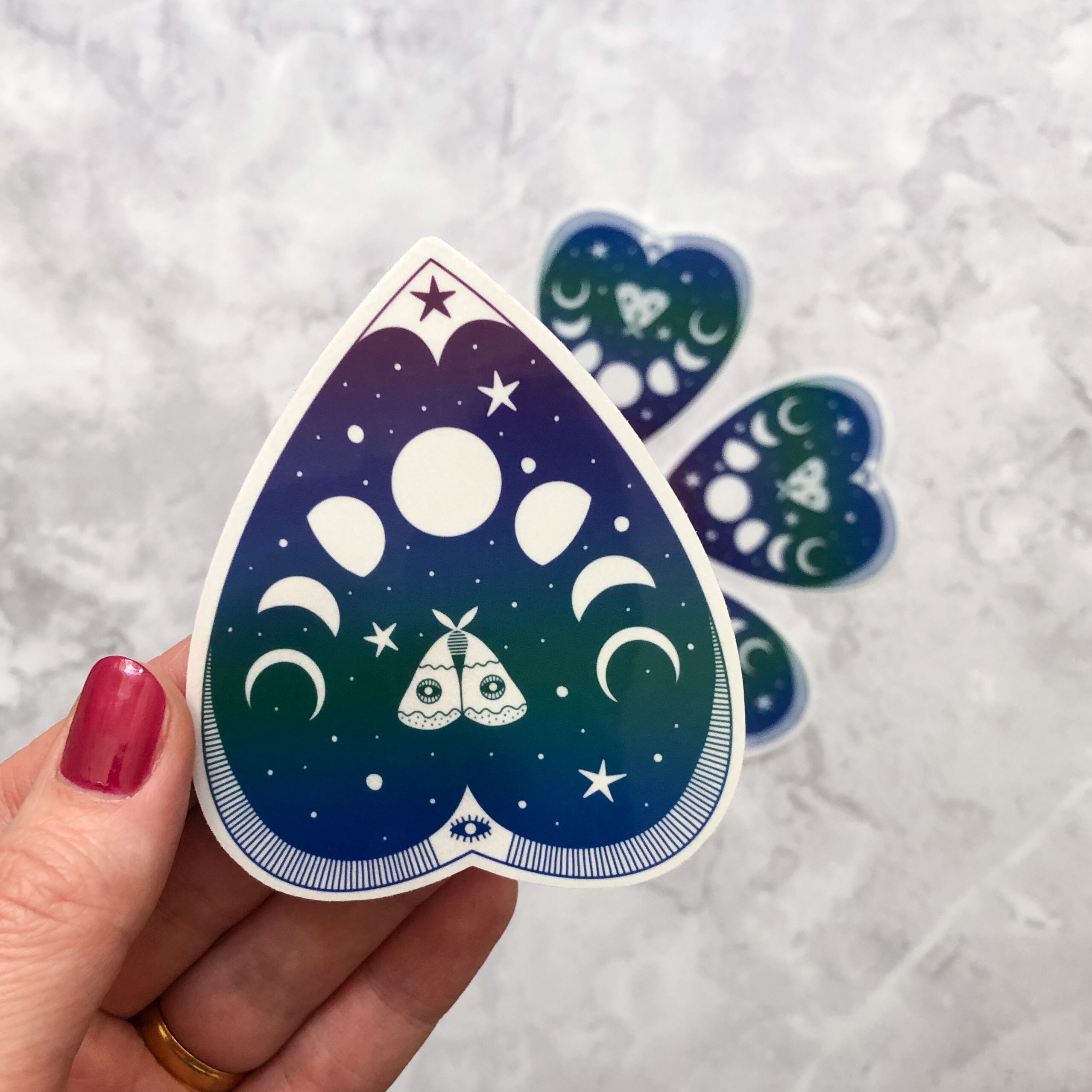 Ouija Planchette vinyl sticker Celestial vinyl sticker | Etsy