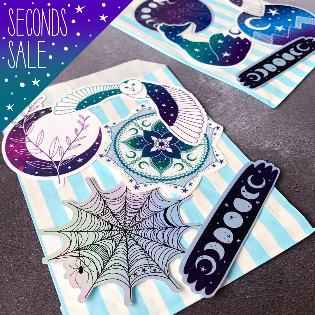 Stickers SECONDS SALE, Sticker Blind Bag, Surprice Pack of 5 Large ...