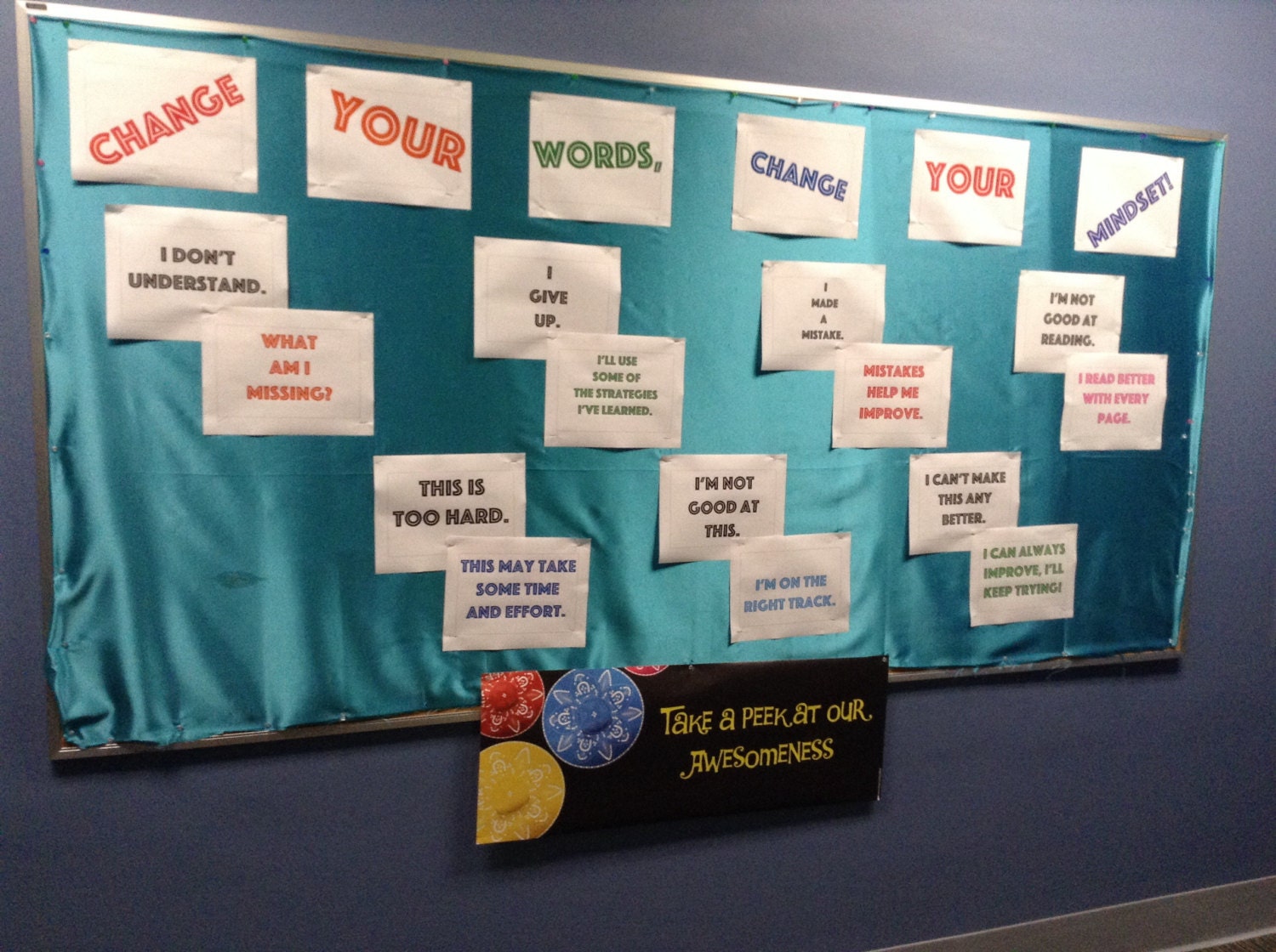 Positive Self-talk Bulletin Board - Etsy