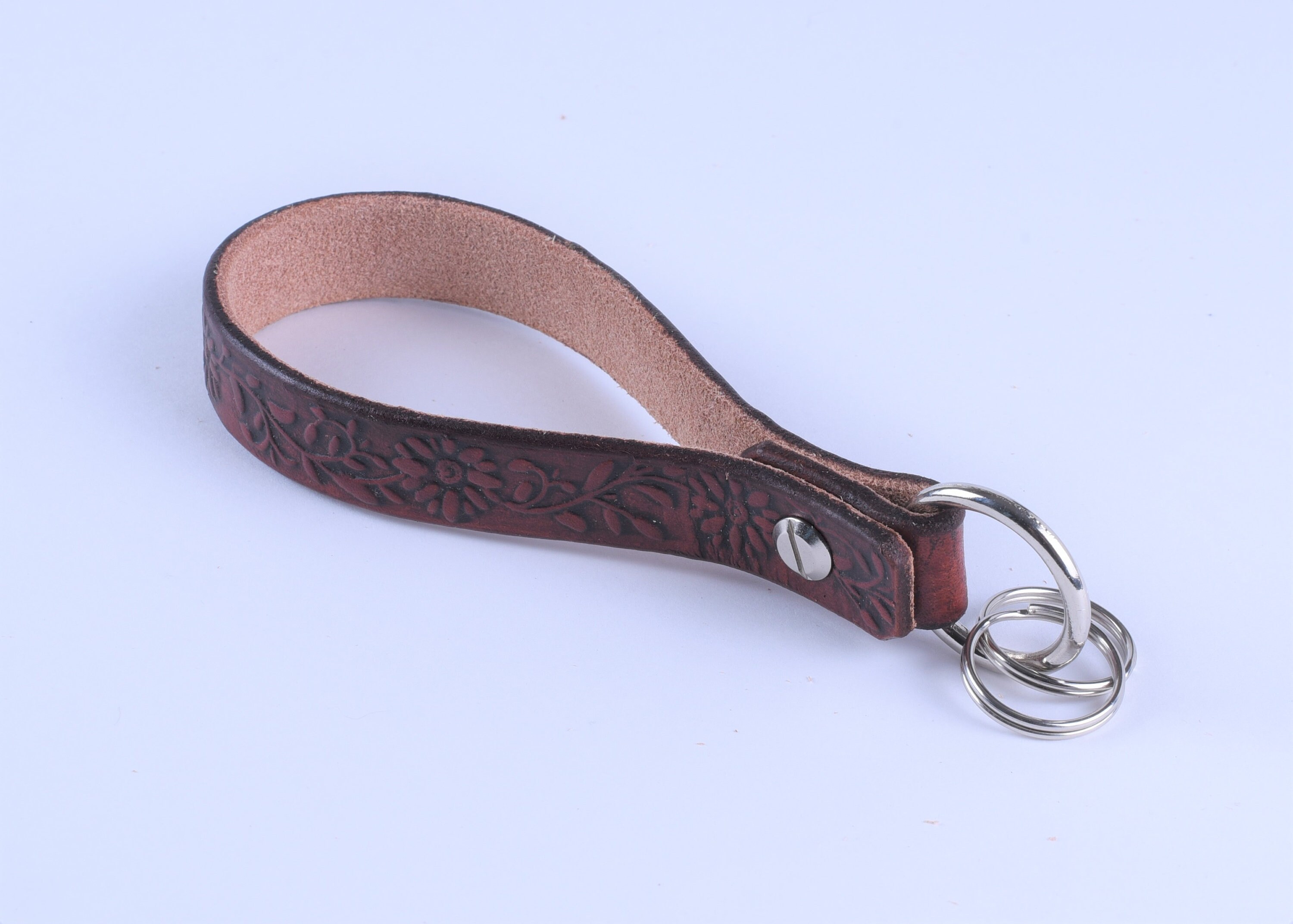 Wristlet Key Chain Keychain Leather Key Chain Leather | Etsy