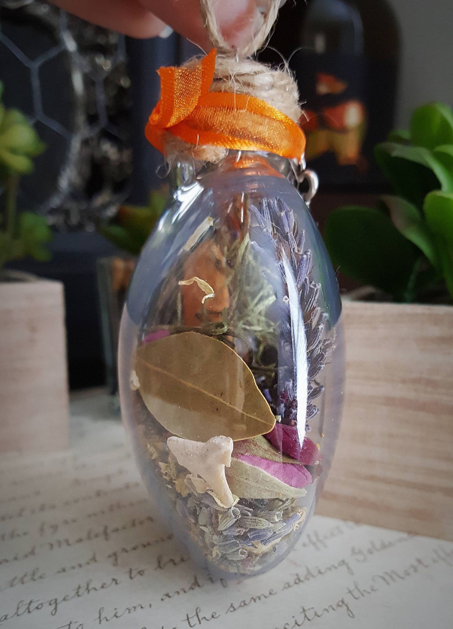 New Home Blessing Ornament Witch Ball Herbal Blessing - Etsy