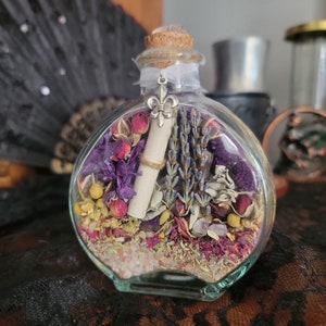 Depression and Anxiety Relief Witch Bottle Calm Peace Herbal Blessing ...
