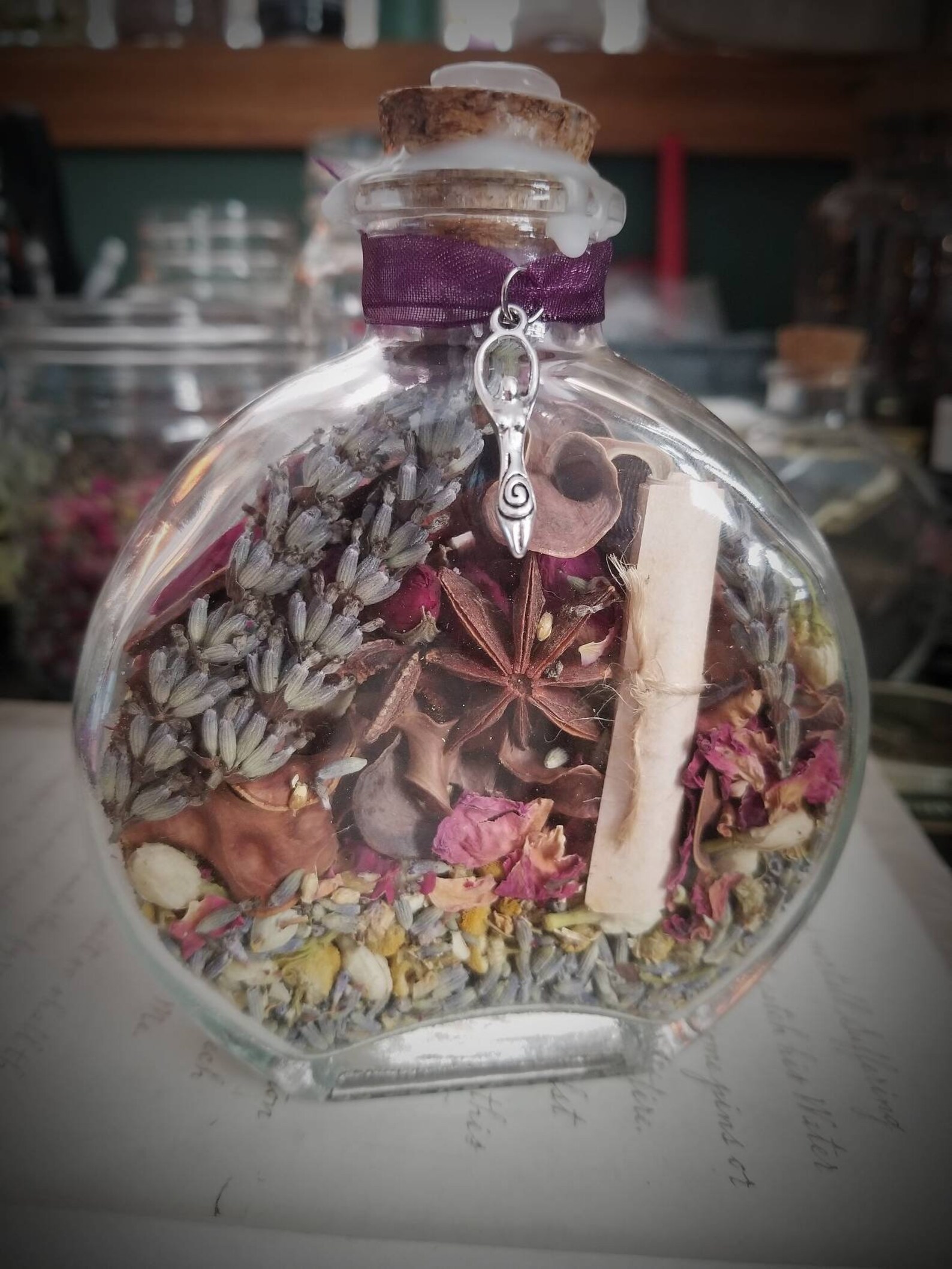 Home Blessing Witch Bottle Herbal Blessing Yule Decor - Etsy Canada
