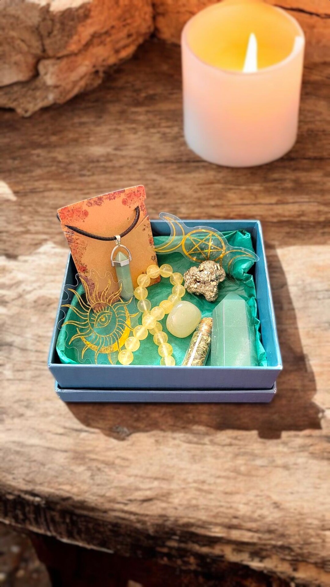 Abundance Kit - Prosperity Gift - Money Kit - Green Aventurine Necklace ...