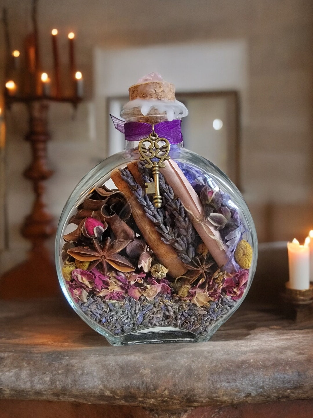 Home Blessing - Witch Bottle - Herbal Blessing - Yule Decor - House ...