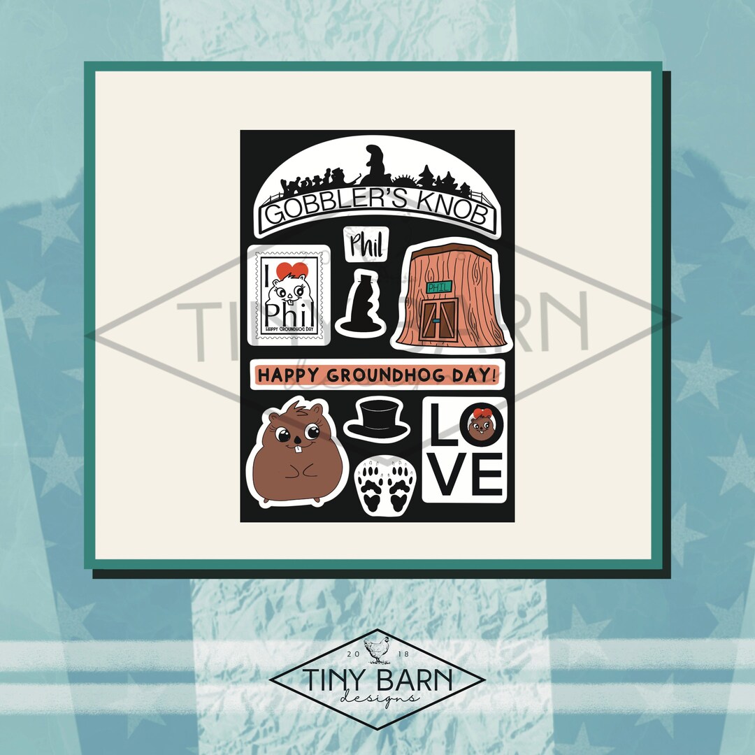 Phil Happy Groundhog Day Stickers 10 Pack - Etsy