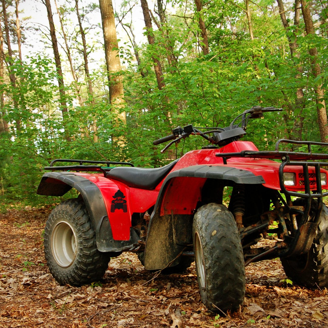 Sasquatch 4wheeler Quad Riding Decal Sticker ATV - Etsy