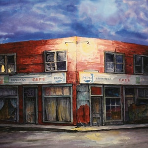 Artist-signed Print of "brodhead Cafe" by Watercolorist/fine Artist ...