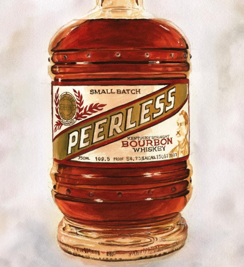 Artist-signed Print "peerless Bourbon" by Watercolorist/fine Artist ...