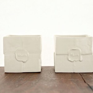 Porcelain Box Tea Light Holders Set of 2 - Etsy