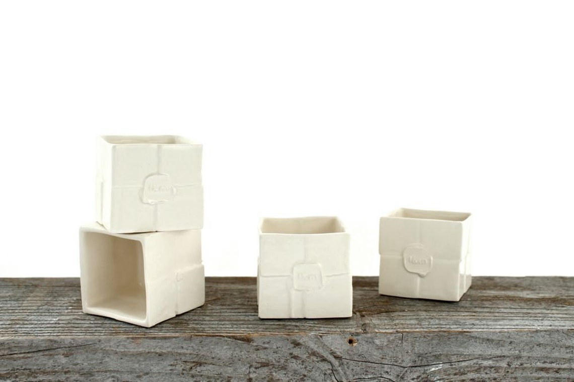 Porcelain Box Tea Light Holders Set of 2 | Etsy