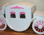Items similar to Princess Toy Box Hope Chest Decorative Carriage ...